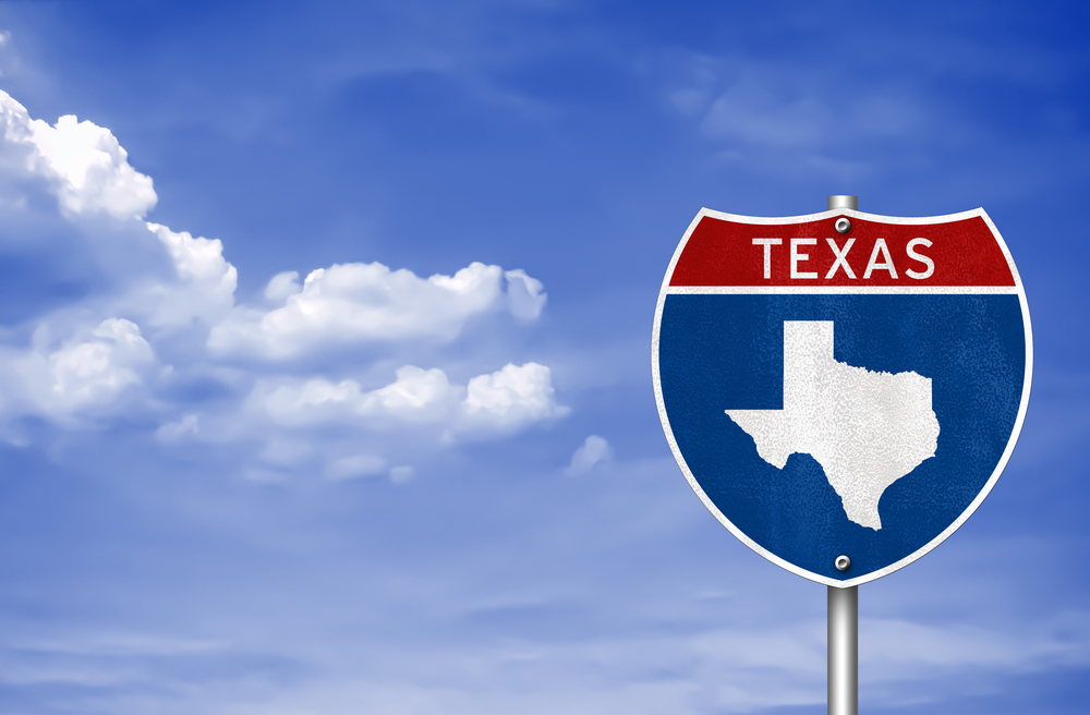 Texas road sign – Texas Homeless Network